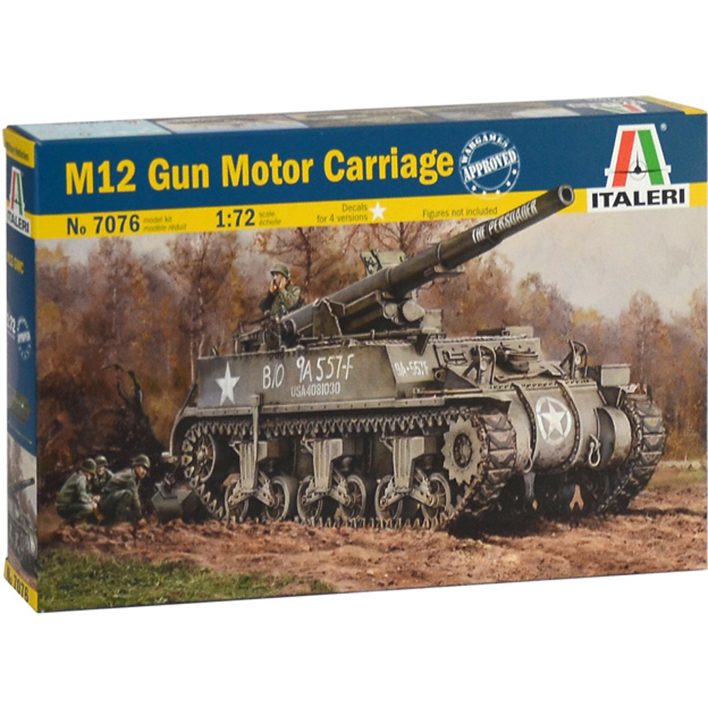 Italeri M12 Gun Motor Carriage US Self Propelled Gun Model Kit (Scale 1 ...