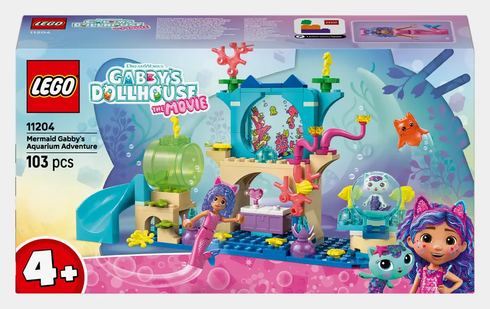 LEGO Gabby’s Dollhouse Mermaid Gabby’s Aquarium Adventure