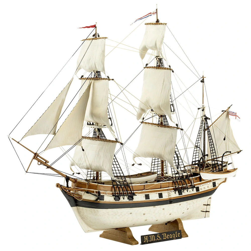 Revell H.M.S Beagle Charles Darwin Survey Barque Model Kit Scale 1:96