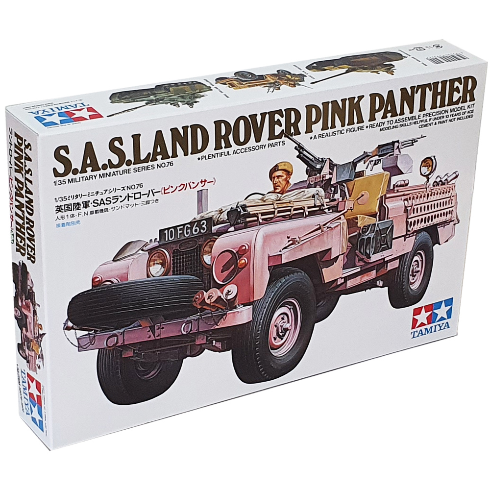 Tamiya 35076 Land Rover Pink Panther S.A.S Military Vehicle Model Kit ...